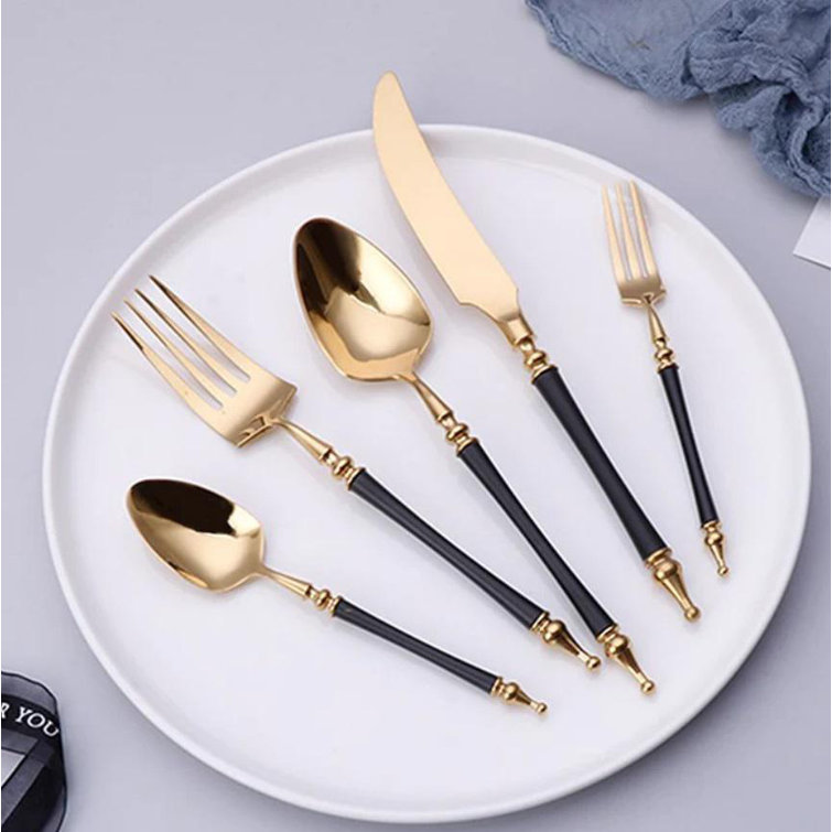 Canora Grey Kasandra 30 Piece Stainless Steel Cutlery Set , Service for ... Canora Grey Kasandra 30 Piece Stainless Steel Cutlery Set , Service for ...